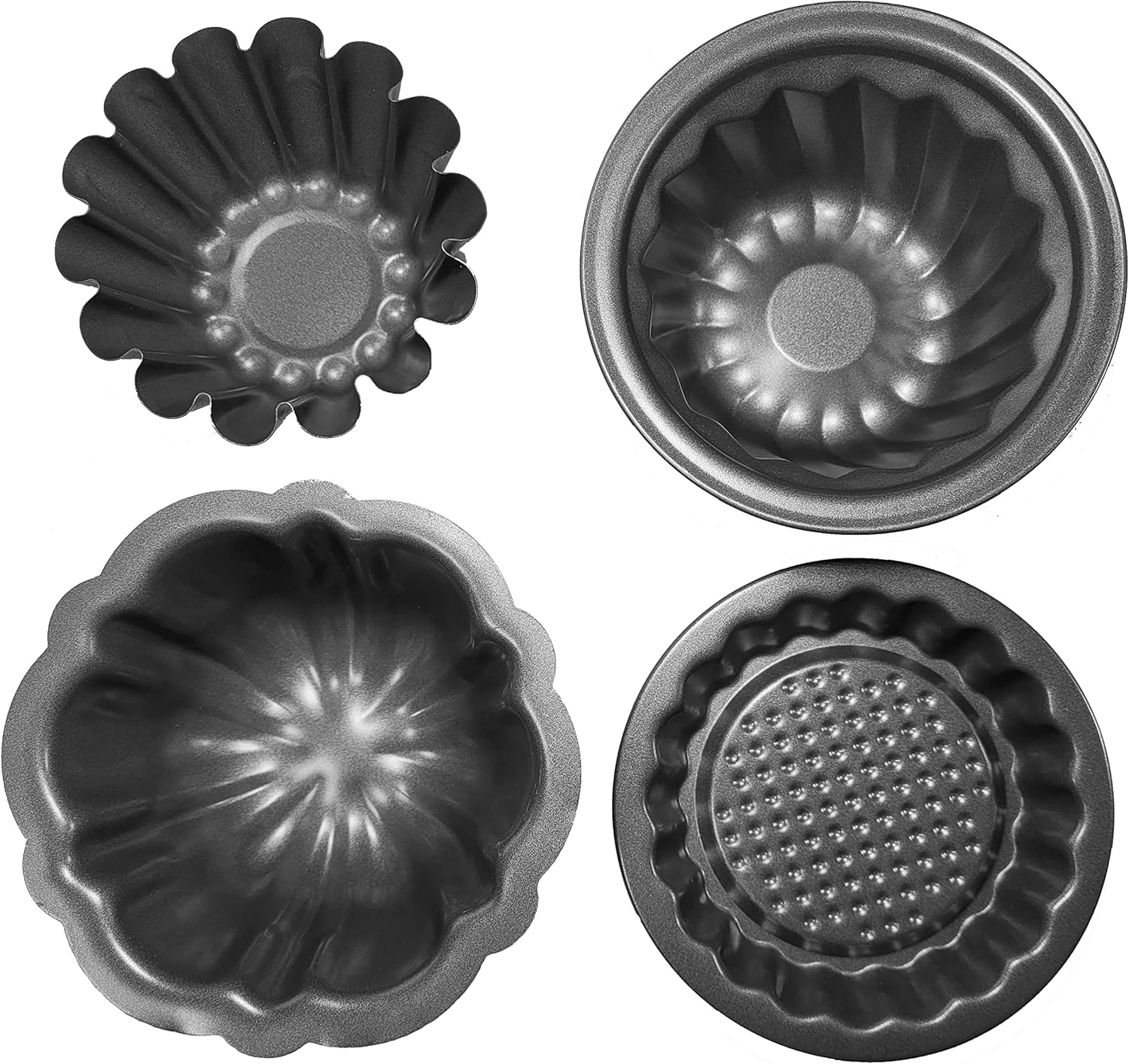 Amazon.com: cocojeia - Mini Cake Pans - Set of 4 Designs - 4 Inch Cake ...