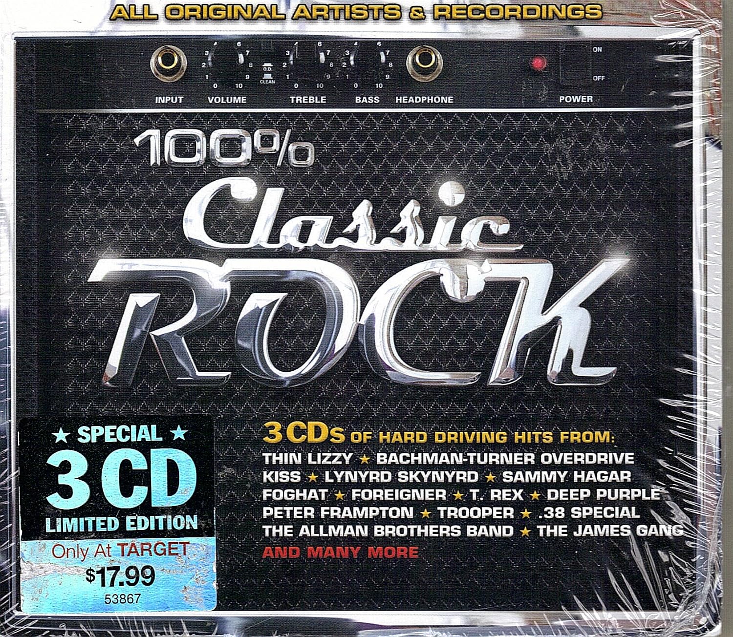 100% Classic Rock 3 Cd Limited Edition: Bachman-Turner Overdrive, Thin ...