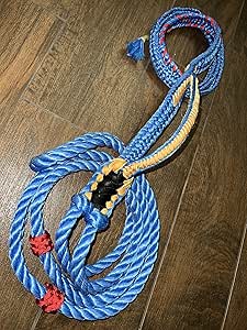 Amazon.com : Mini Bull/Steer Rope Blue Poly - 9x7 Right Hand 3/4" x 3/4 ...