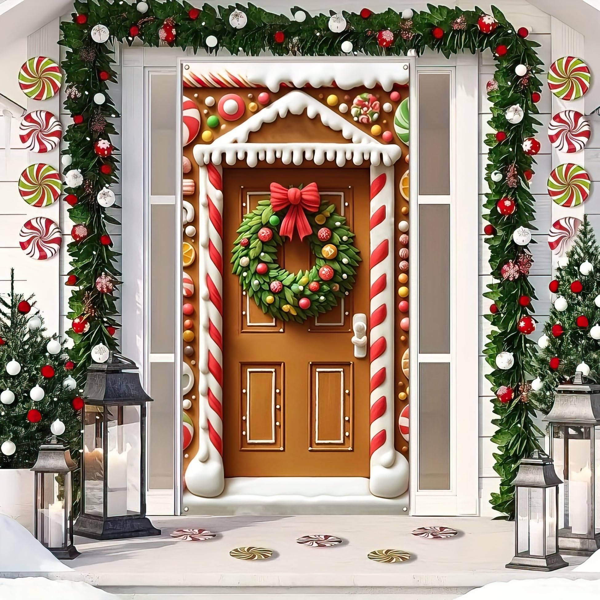 Amazon.com: BlissYard Christmas Gingerbread House Party Decorations ...