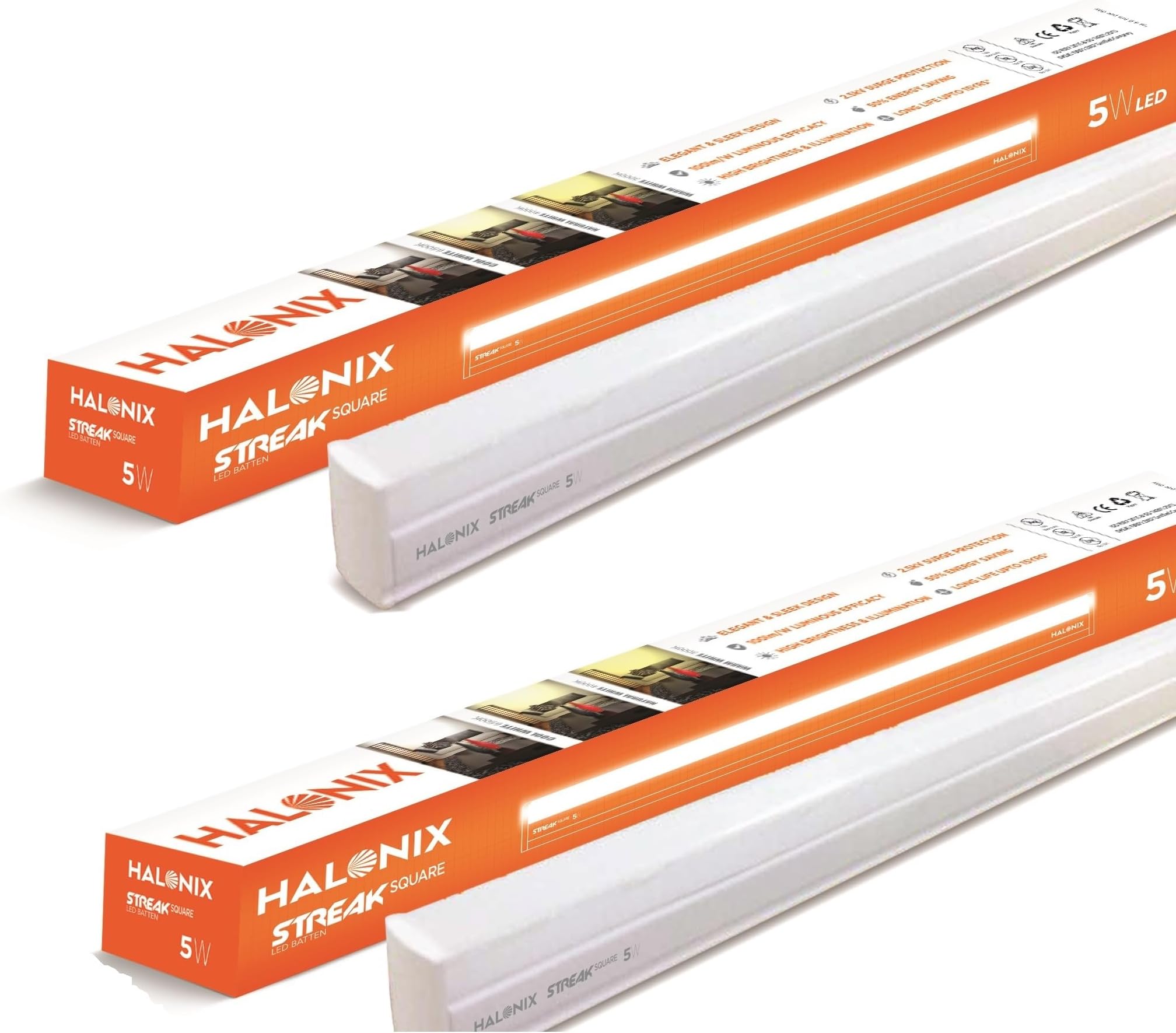 Buy Philips Slimline LED Tube Light Batten (5W, 1ft, Pack of 4, Cool ...