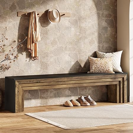 Amazon.com: Tribesigns 71" Extra Long Entryway Bench, Modern Farmhouse ...
