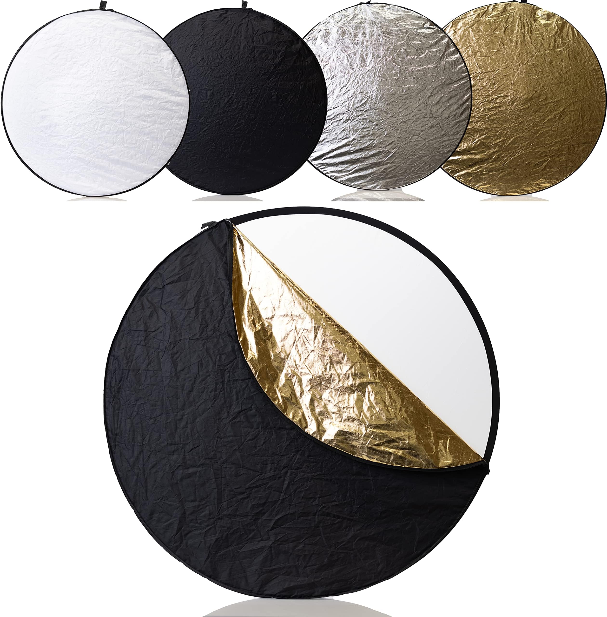 Amazon.com : 12 inch (30cm) Round Collapsible Mini Light Reflectors for ...
