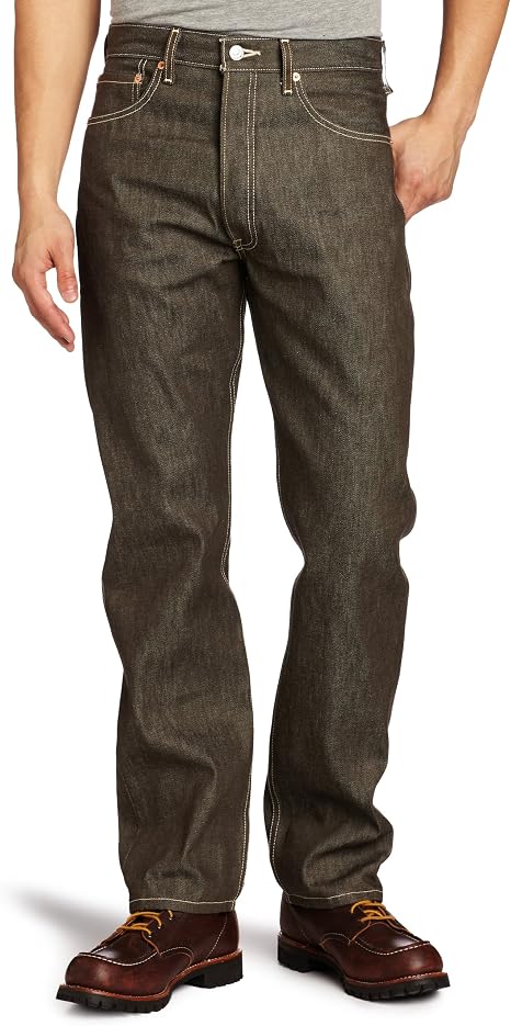 Levi's Men's 501 Original Fit Jeans, Brown (Brown Rigid STF 0633), 31W ...