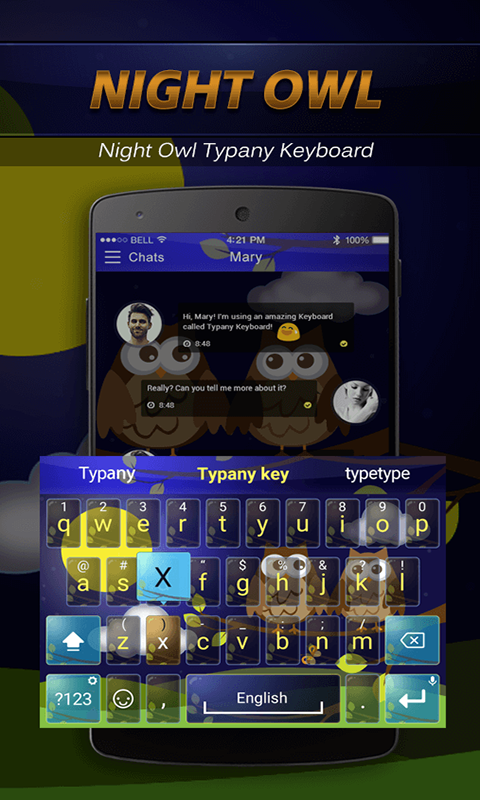 Night Owl Theme&Emoji Keyboard - App on the Amazon Appstore