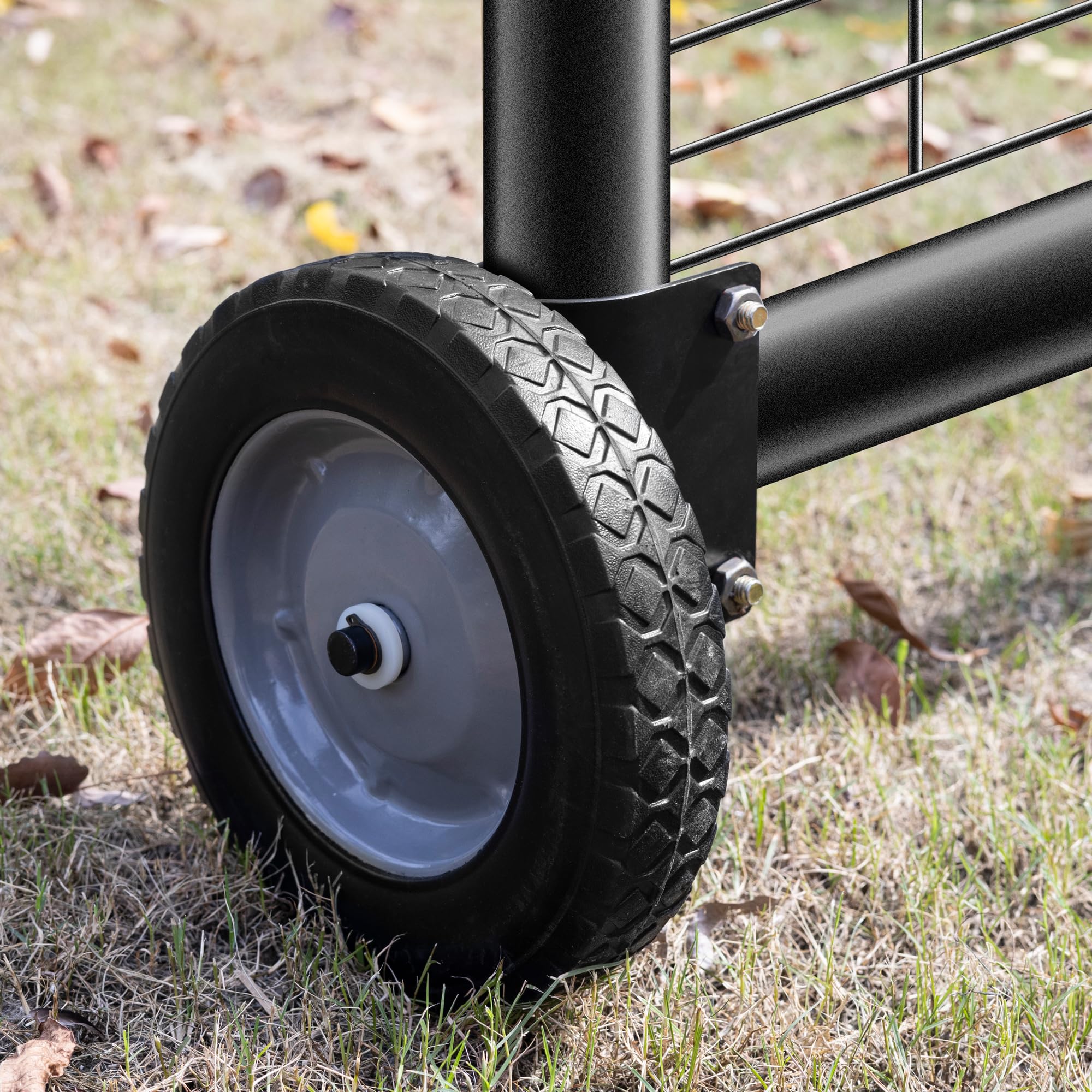 Amazon.com: YONSIN 8" Heavy Duty Gate Wheel Caster for Metal Tube Gate ...