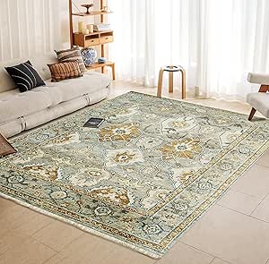 Amazon.com: EORC Green Area Rugs for Living Room & Home Décor – Non ...