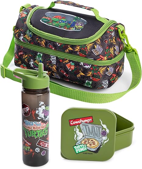 Amazon.com: Teenage Mutant Ninja Turtles Green Lunch Bag, Lunch Box ...