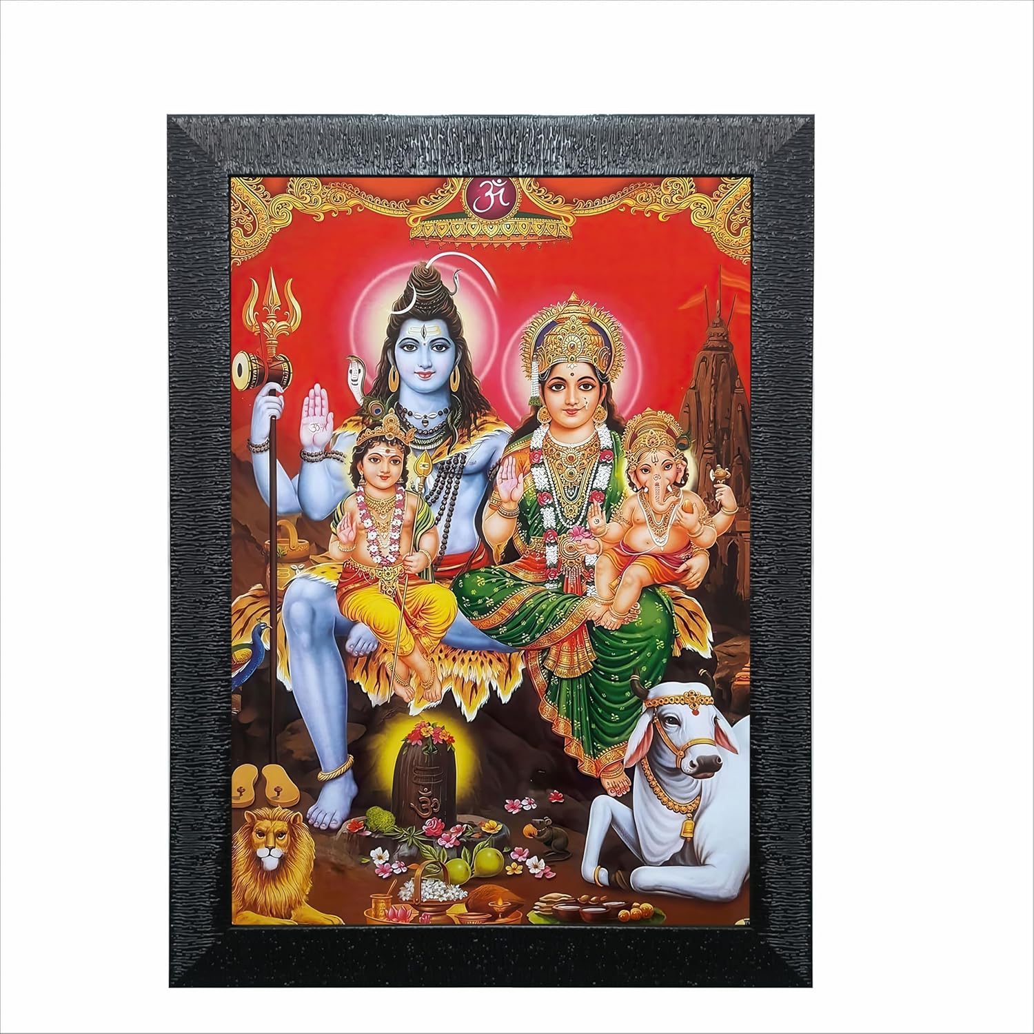 paintsio shiv sankar, Goddess Parvati, Ganesha and Kartikeya wall art ...