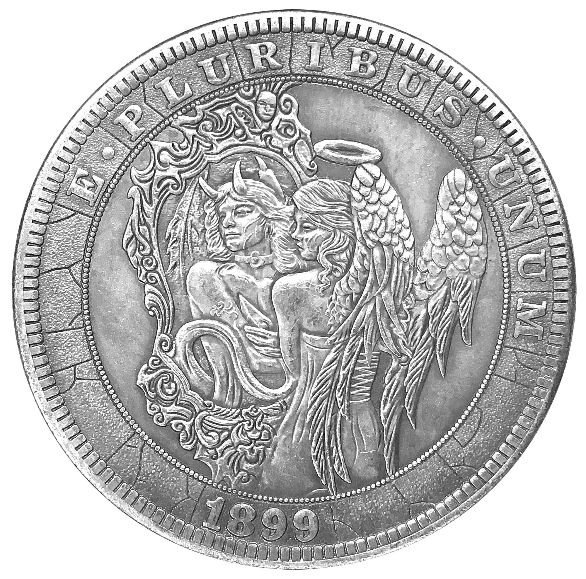 Coin Heads I Get Tail Tails I Get Head Angels N Demons V3 Novelty Good ...