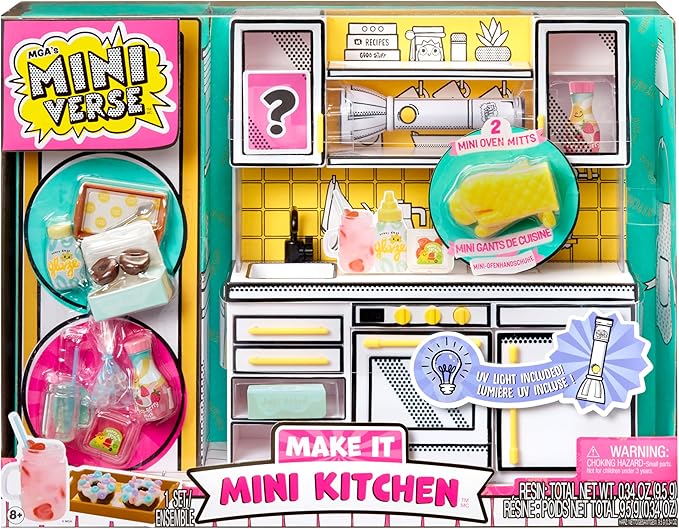 MGA's Miniverse Make It Mini Kitchen, Kitchen Playset, w/UV Light ...