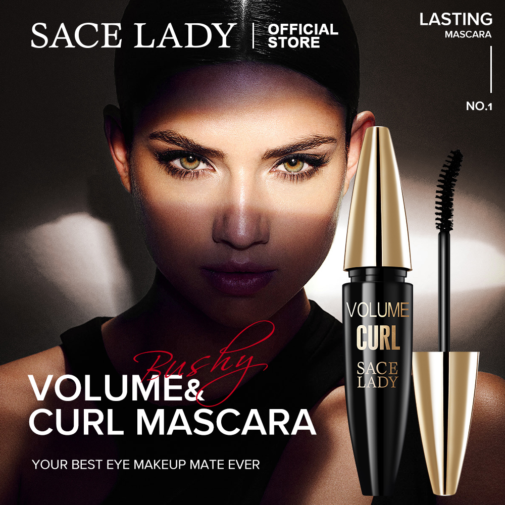 Watch SACE LADY Black Mascara Makeup Volume Curl Last Eye Makeup on ...
