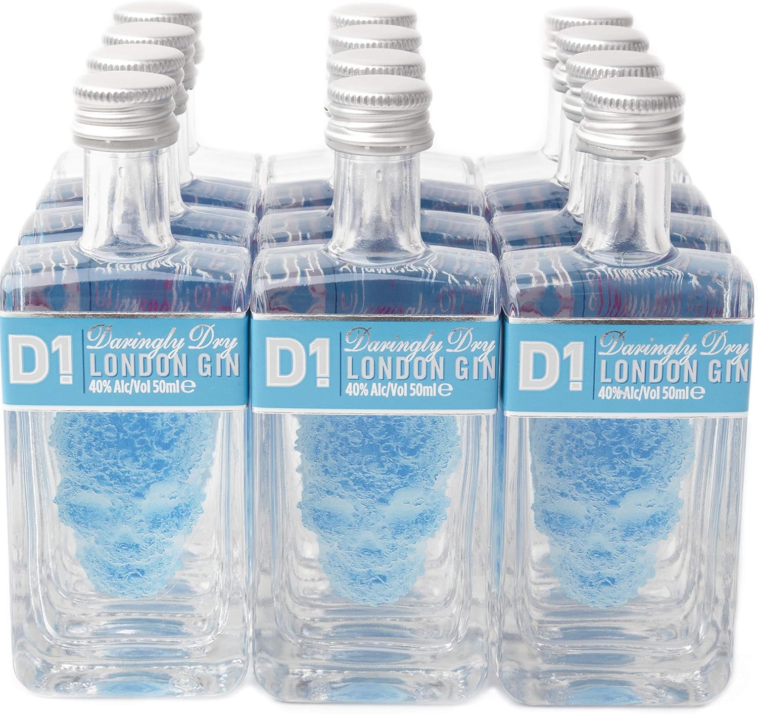 D1 Gin 12 x 5cl Miniature Pack - Daringly Dry London Gin : Amazon.co.uk ...