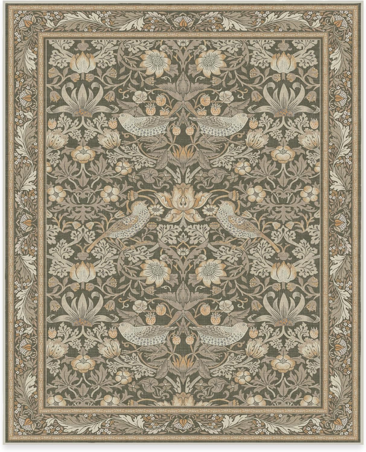 Amazon.com: RUGGABLE x Morris & Co Washable Rug - Perfect Bohemian Area ...