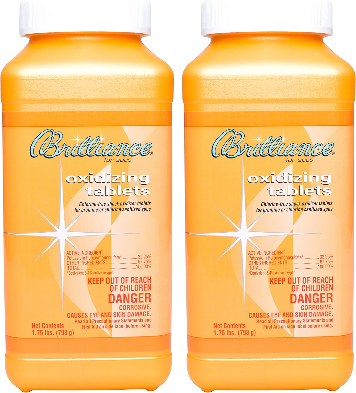 Amazon.com: Brilliance for Spas Oxidizer Tablets - 1.75 lb - 2 Pack ...