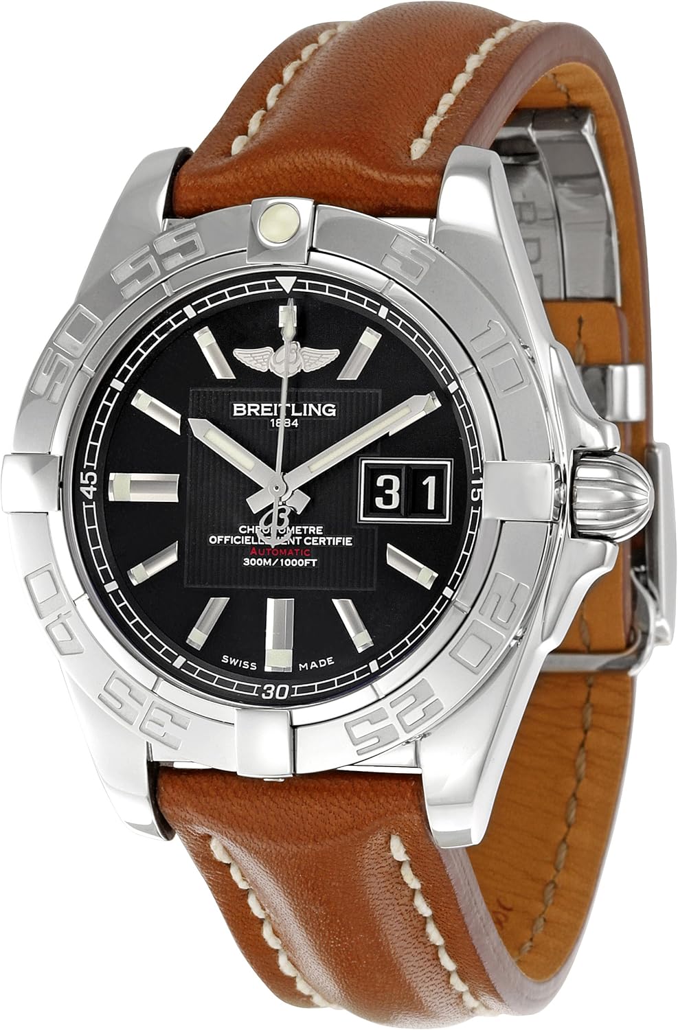 Amazon.com: Breitling Women's BTA49350L2-BA07BRLD Galactic 41 Black ...