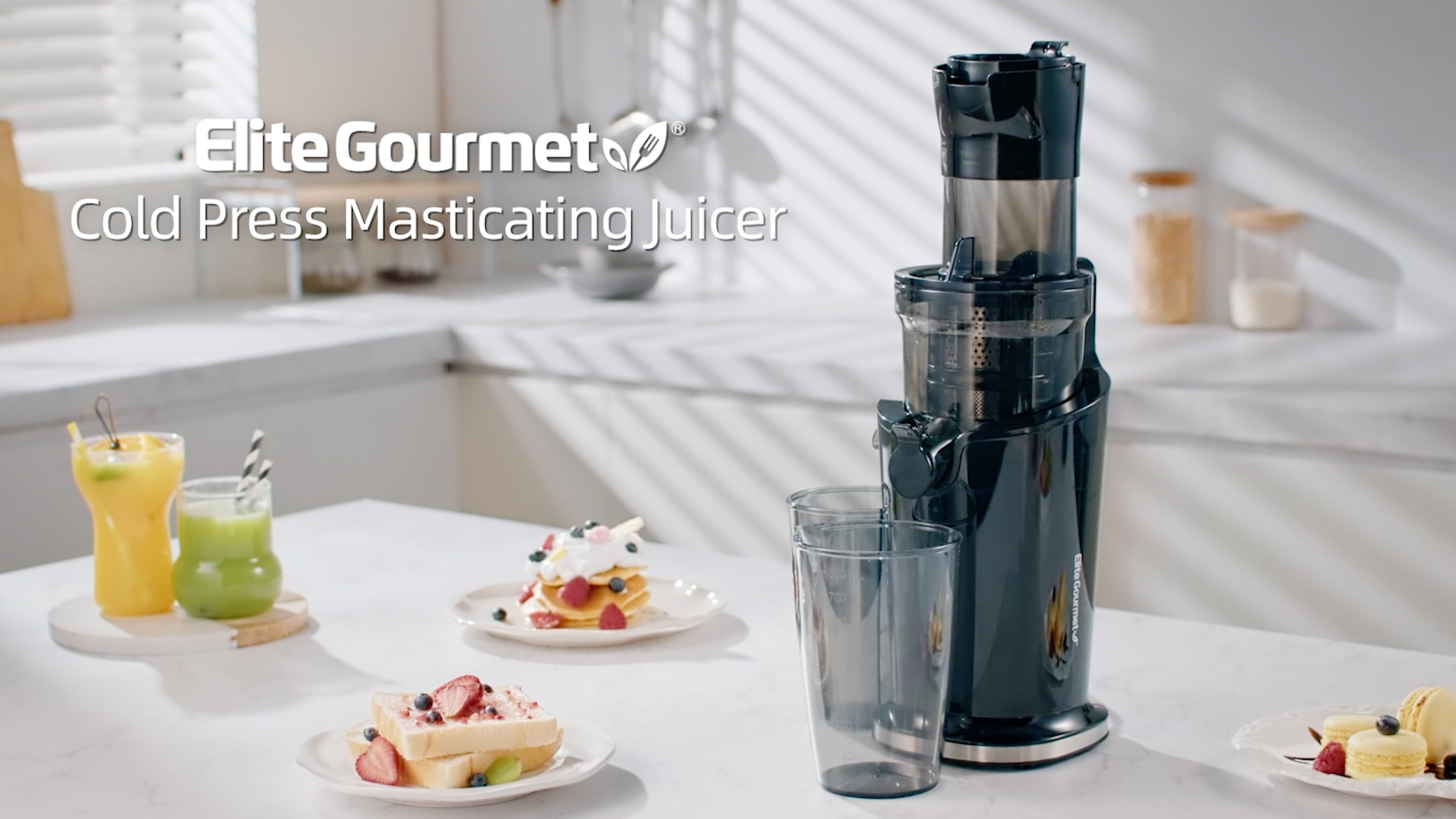 3 Inch Feed Chute Juicer Elite Gourmet Slow Juicer - Cold Press ...