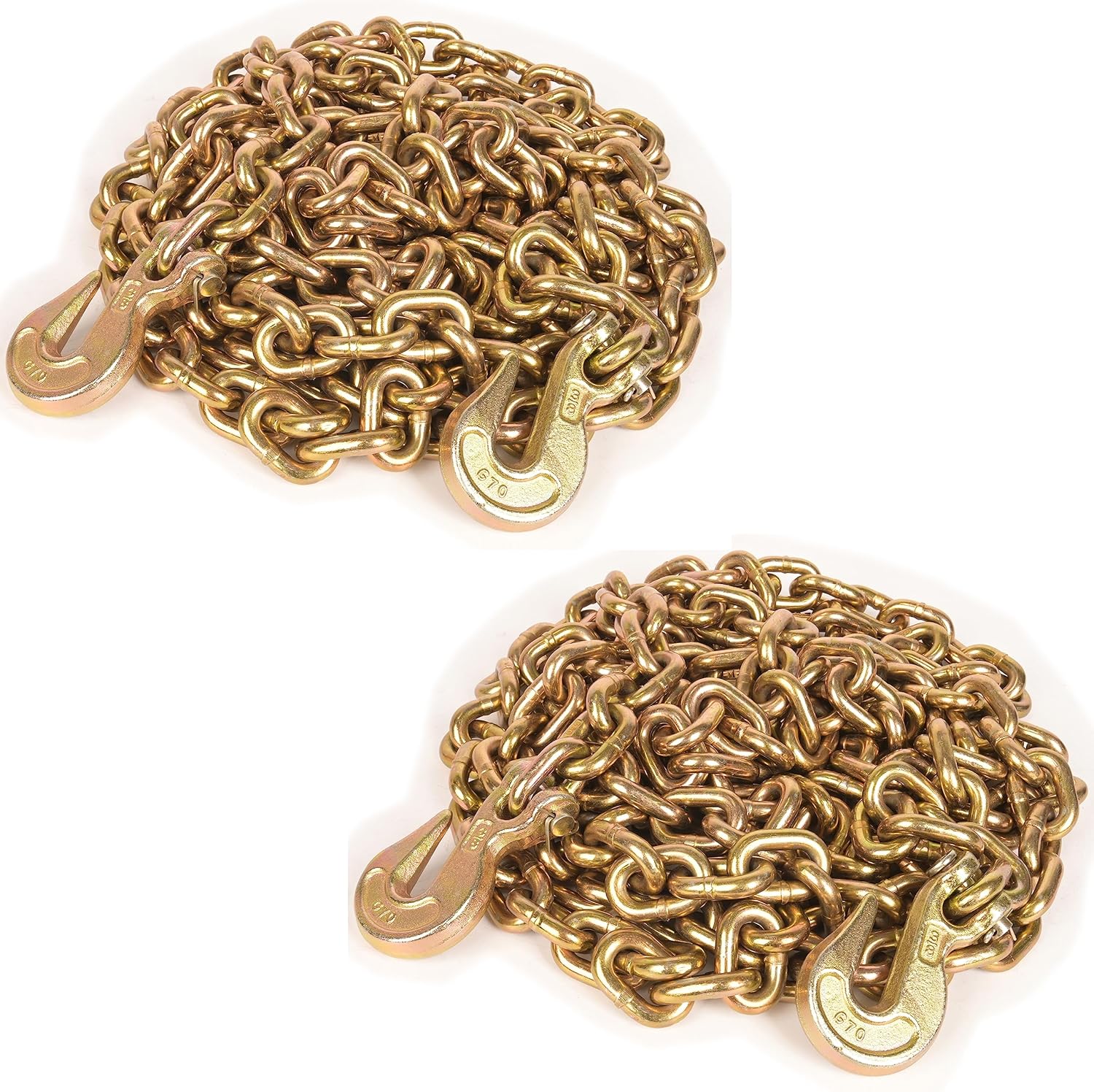 Amazon.com: Aain 2 Pack Binder Chains with Hooks 3/8 Inch x 20 Foot Log ...