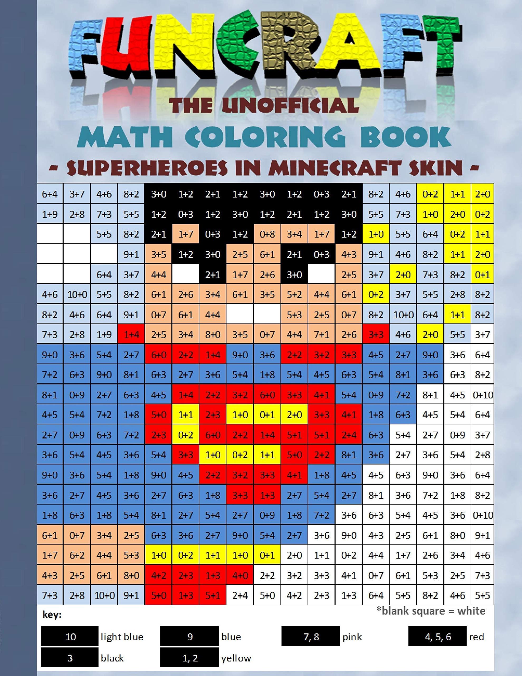 Amazon.com: Funcraft - The unofficial Math Coloring Book: Superheroes ...