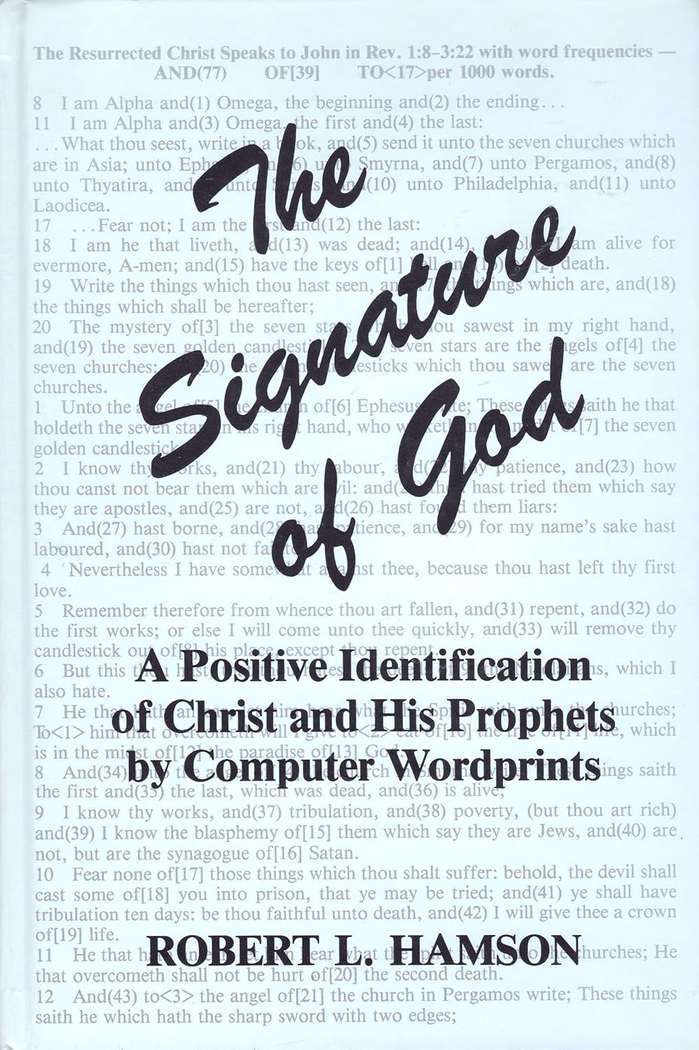 Signature of God: A Positive Identification of Christ and His Prophets ...