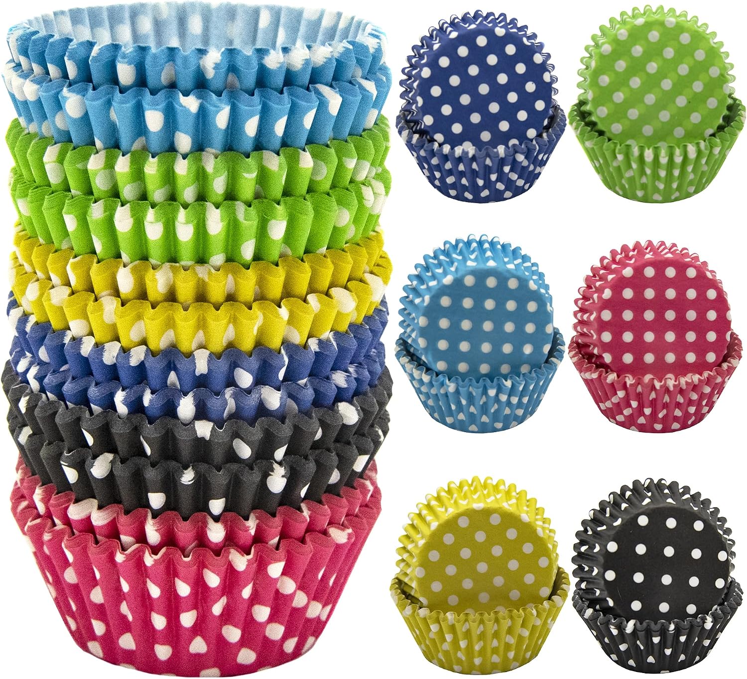 Amazon.com: Anxbbo 300 Pcs Cupcake Liners Standard Cupcake Cups 6 ...