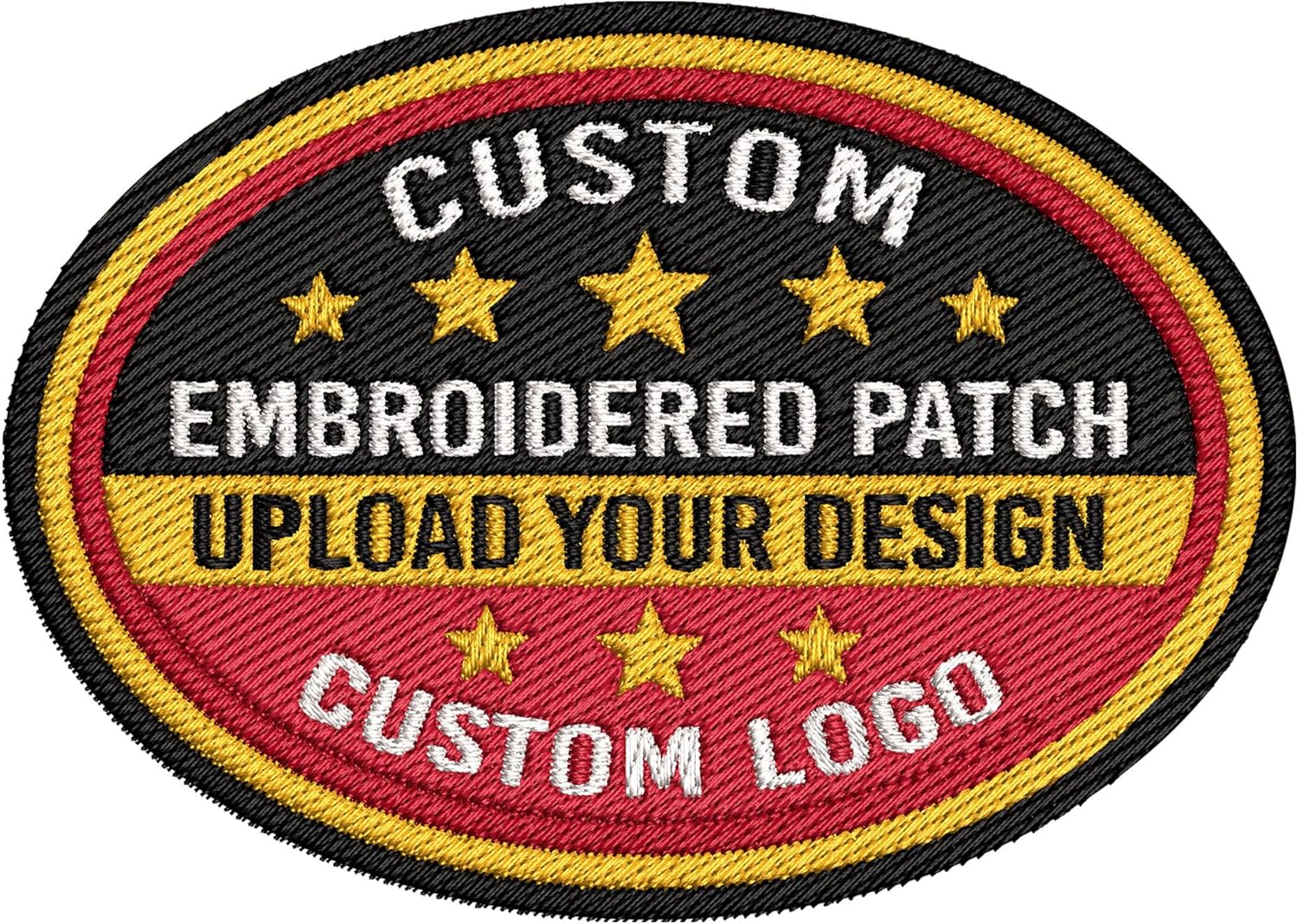 Amazon.com: Custom Embroidered Patches, Embroidery Logo, Hook and Loop ...