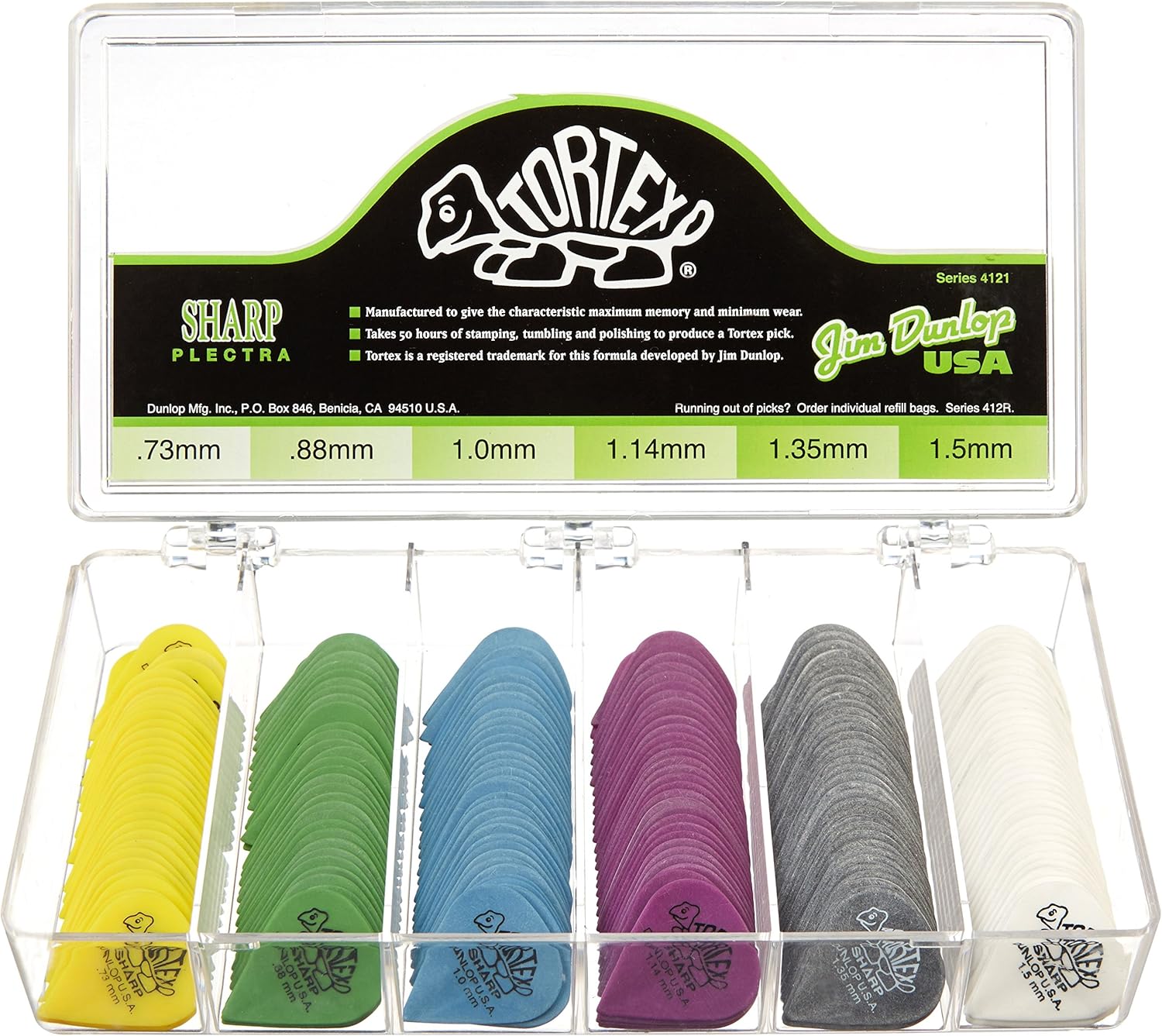 Amazon.com: Dunlop Pick Cabinet Tortex Sharp (4121) : Musical Instruments