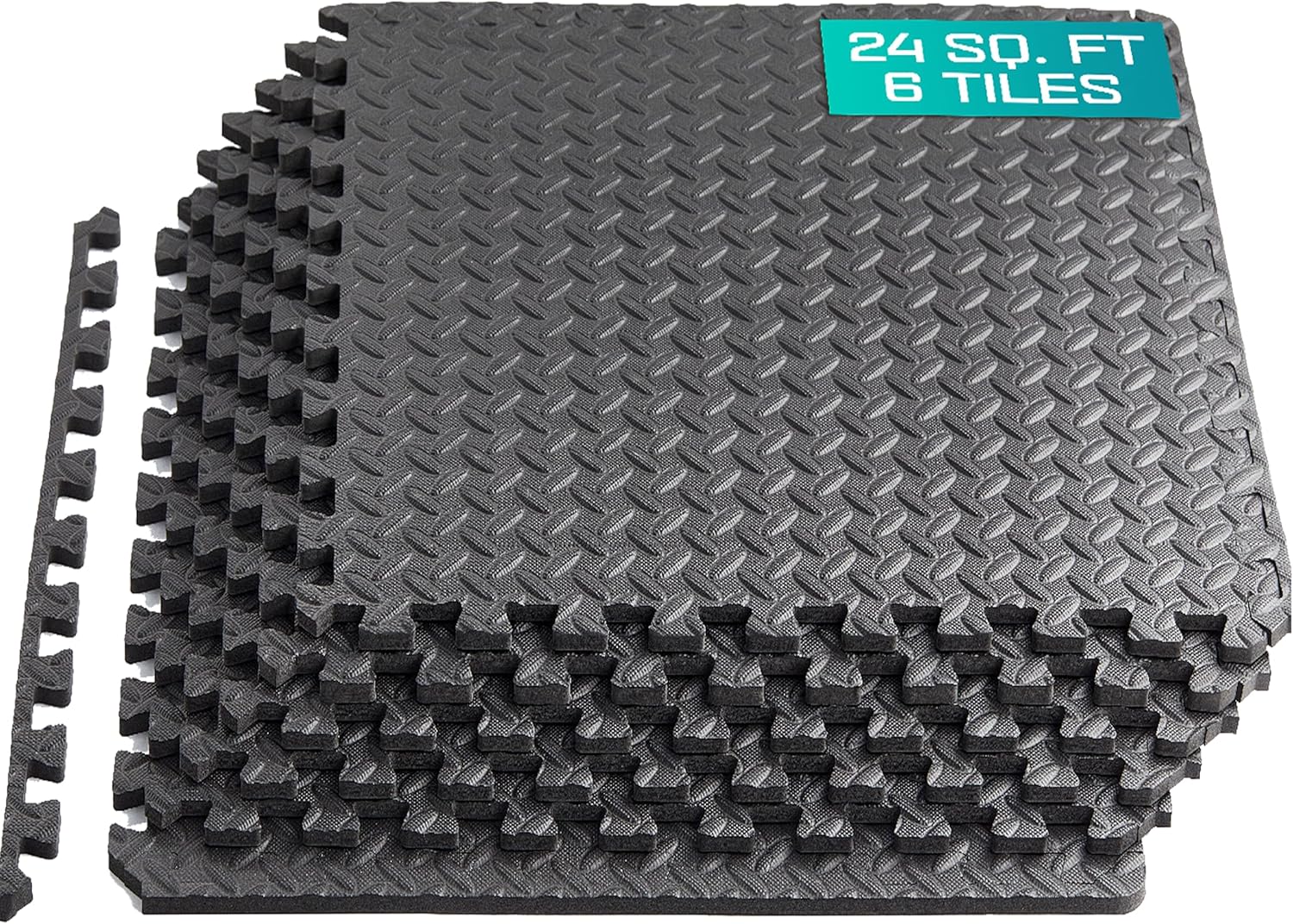 Yes4All Interlocking Exercise Foam Mats – Interlocking Floor Mats for ...