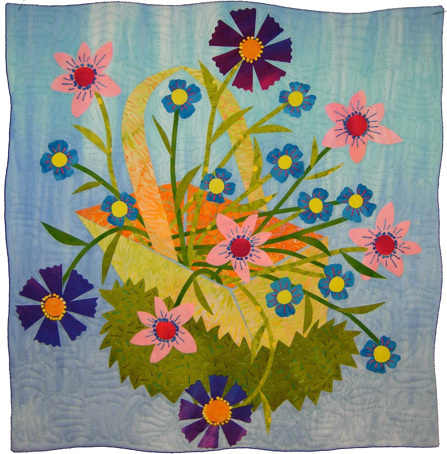 Amazon.com: Garden Basket - A Fused Art Quilt Pattern By Laura ...