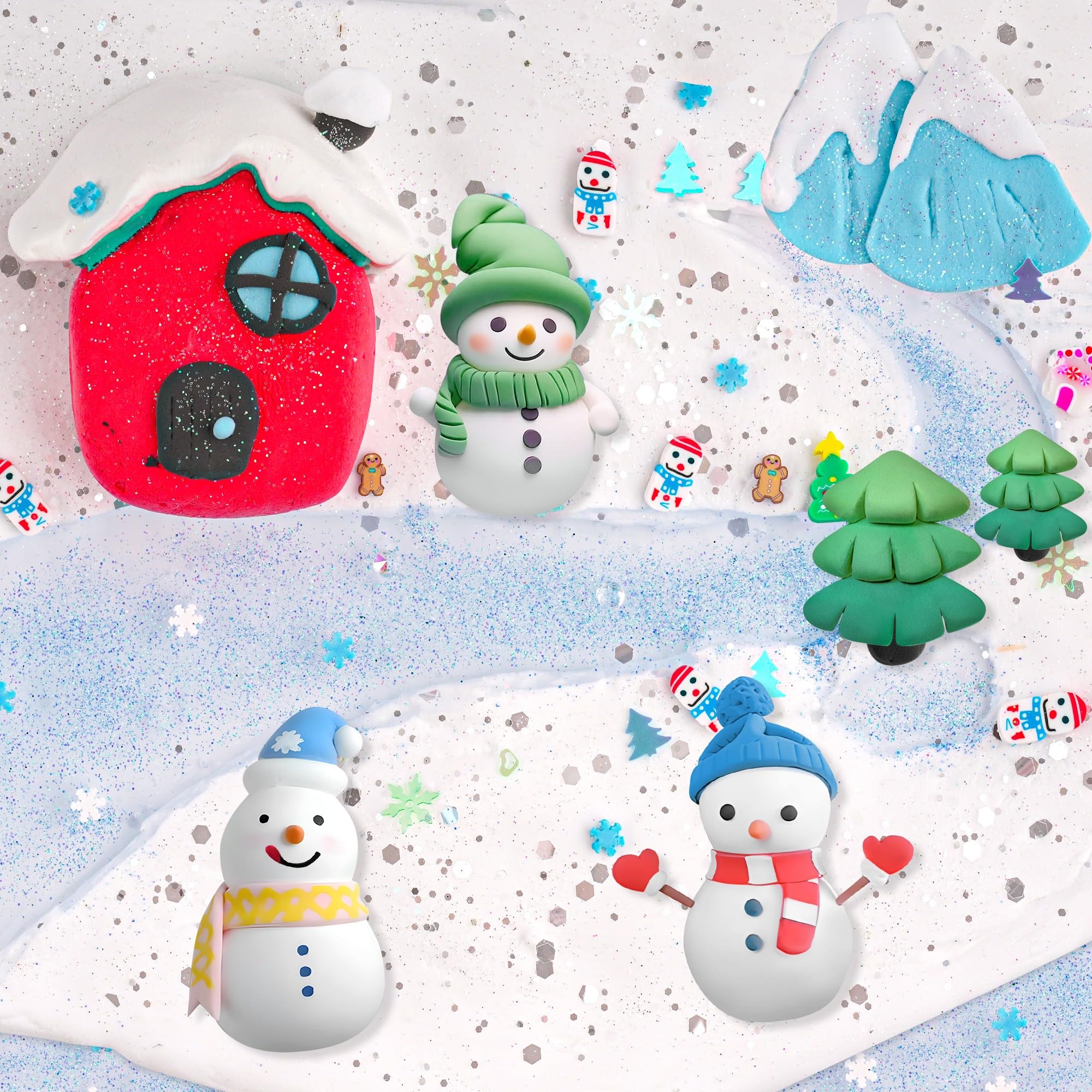 Snapklik.com : Build A Snowman Kit - 500ML Crystal Slime, Clay ...