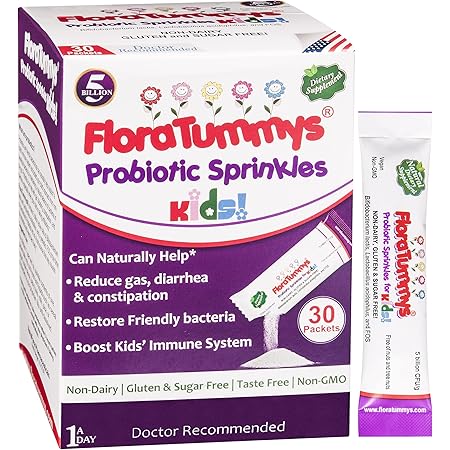 Amazon.com: FloraTummys Probiotic Sprinkles for Kids: 30 Taste-Free ...