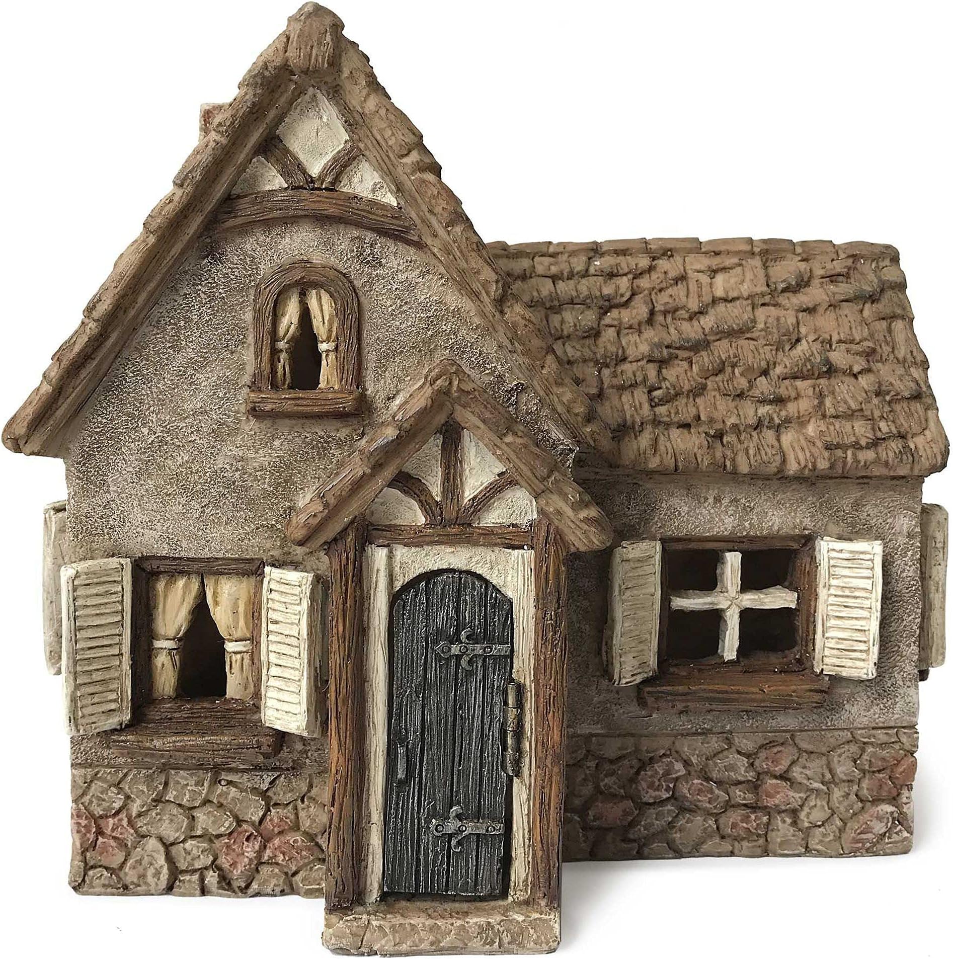 Amazon.com: Marshall Home and Garden Tudor House Cottage Brown 7 x 7 ...