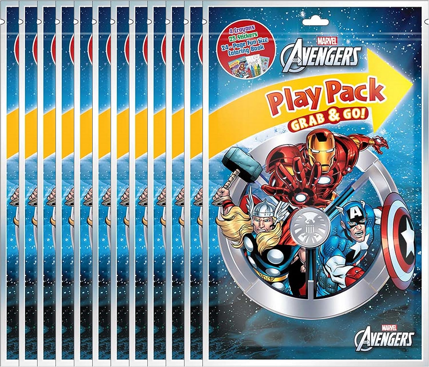 Bendon Marvel'S Avengers Grab and Go Play Packs (Pack of 12) : Amazon ...