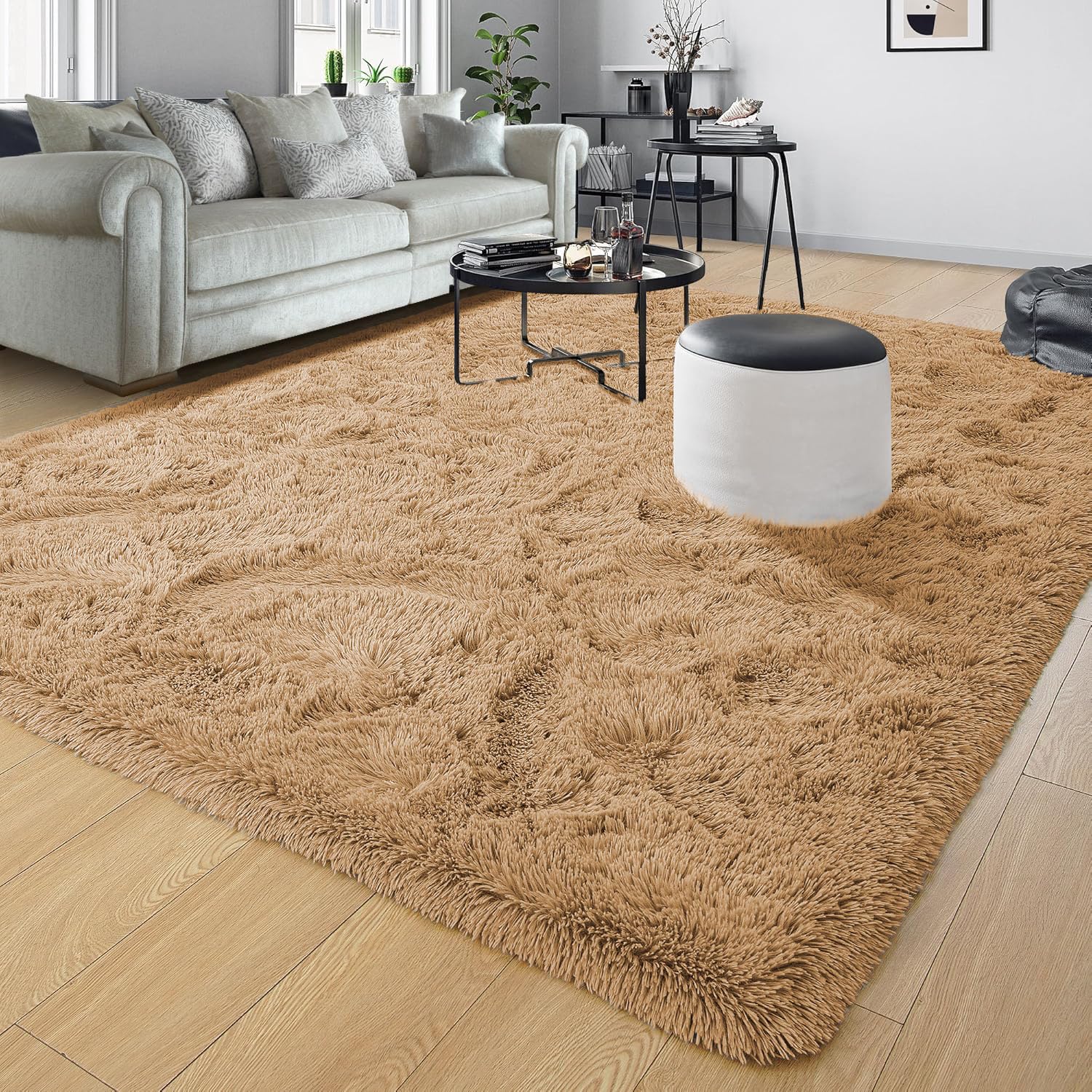 Amazon.com: IR Imperial Rooms 8x10 Feet Beige Area Rugs for Living Room ...