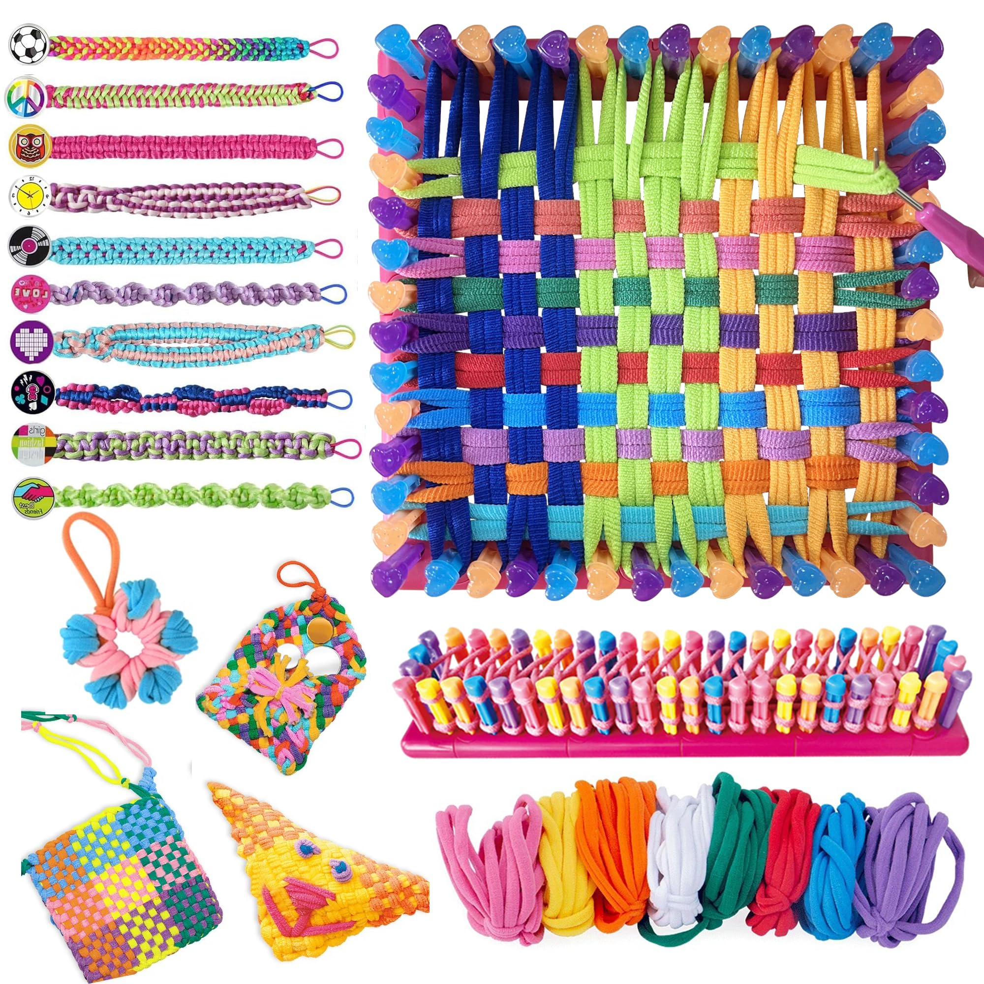 Amazon.com: Bokynu Pot Holder Loom Kit for Kids, Weaving Looms Toys for ...