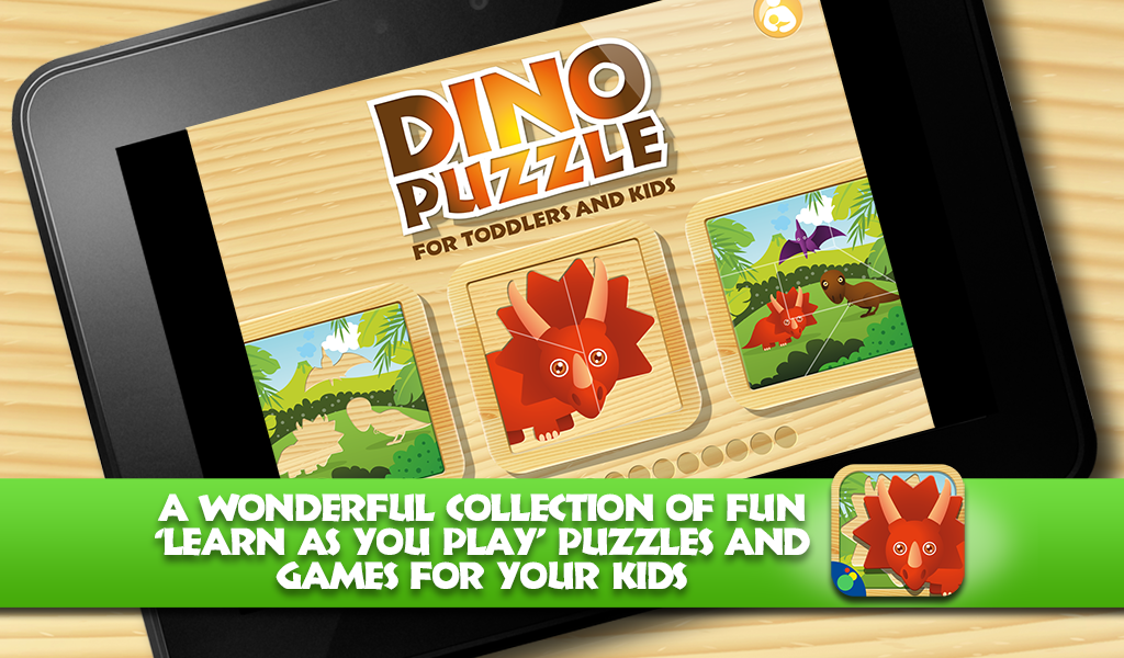 Dino Puzzle - fun dinosaur games for toddlers, preschool and kids - App ...