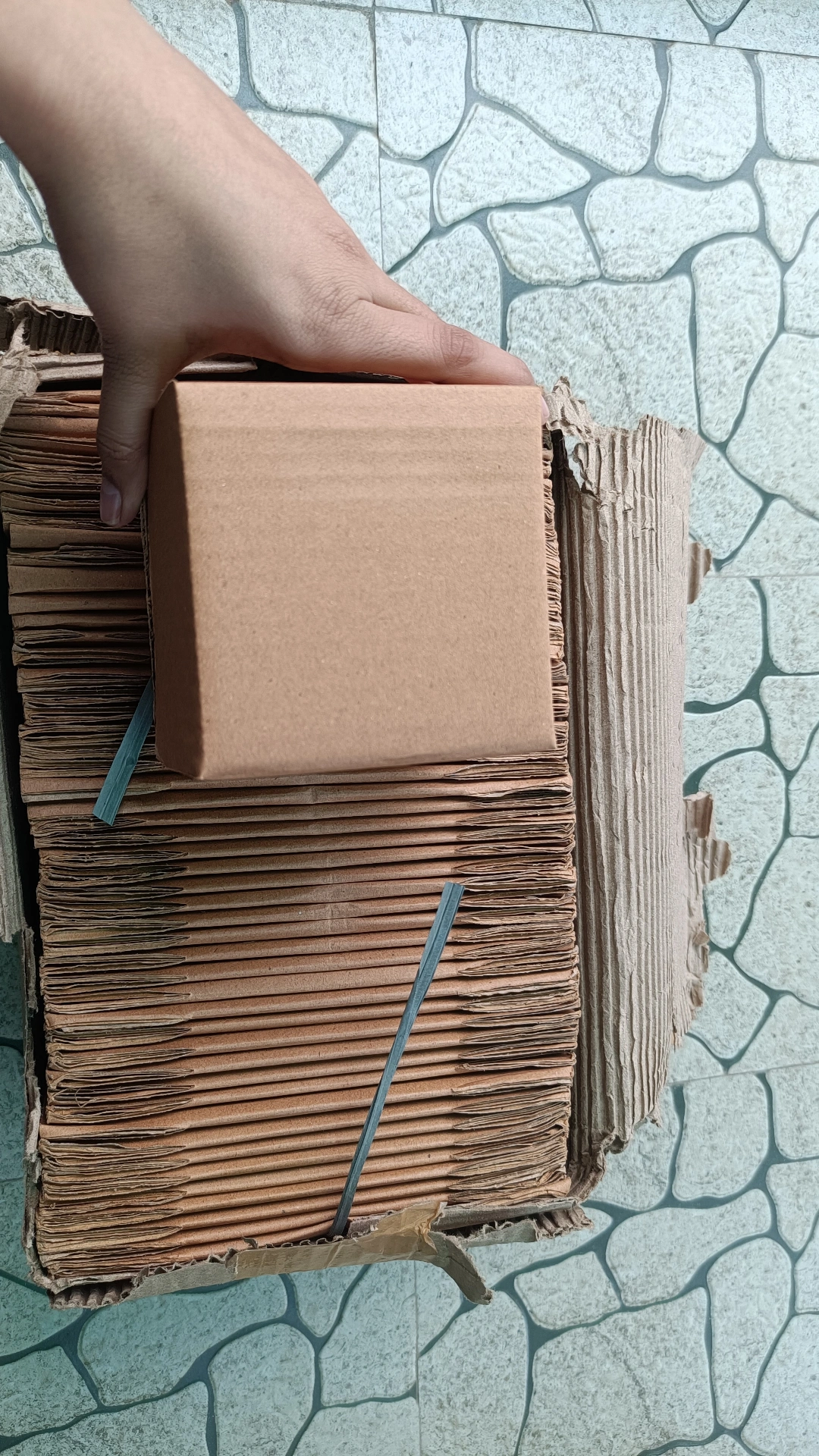 MM WILL CARE - WE WILL CARE YOUR PRODUCTS Corrugated Brown Square Box ...