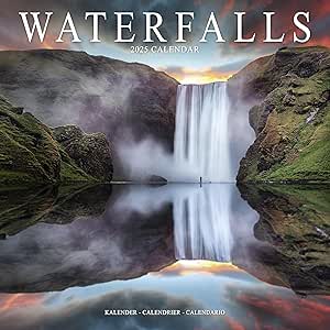 Amazon.com: 2025 Waterfalls Wall Calendar, 12X12, Avonside Publishing ...