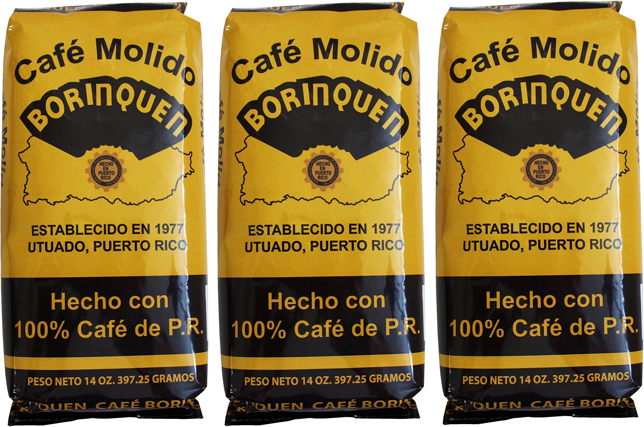 Amazon.com : Cafe Molido Borinquen Pure Ground Coffee From Puerto Rico ...