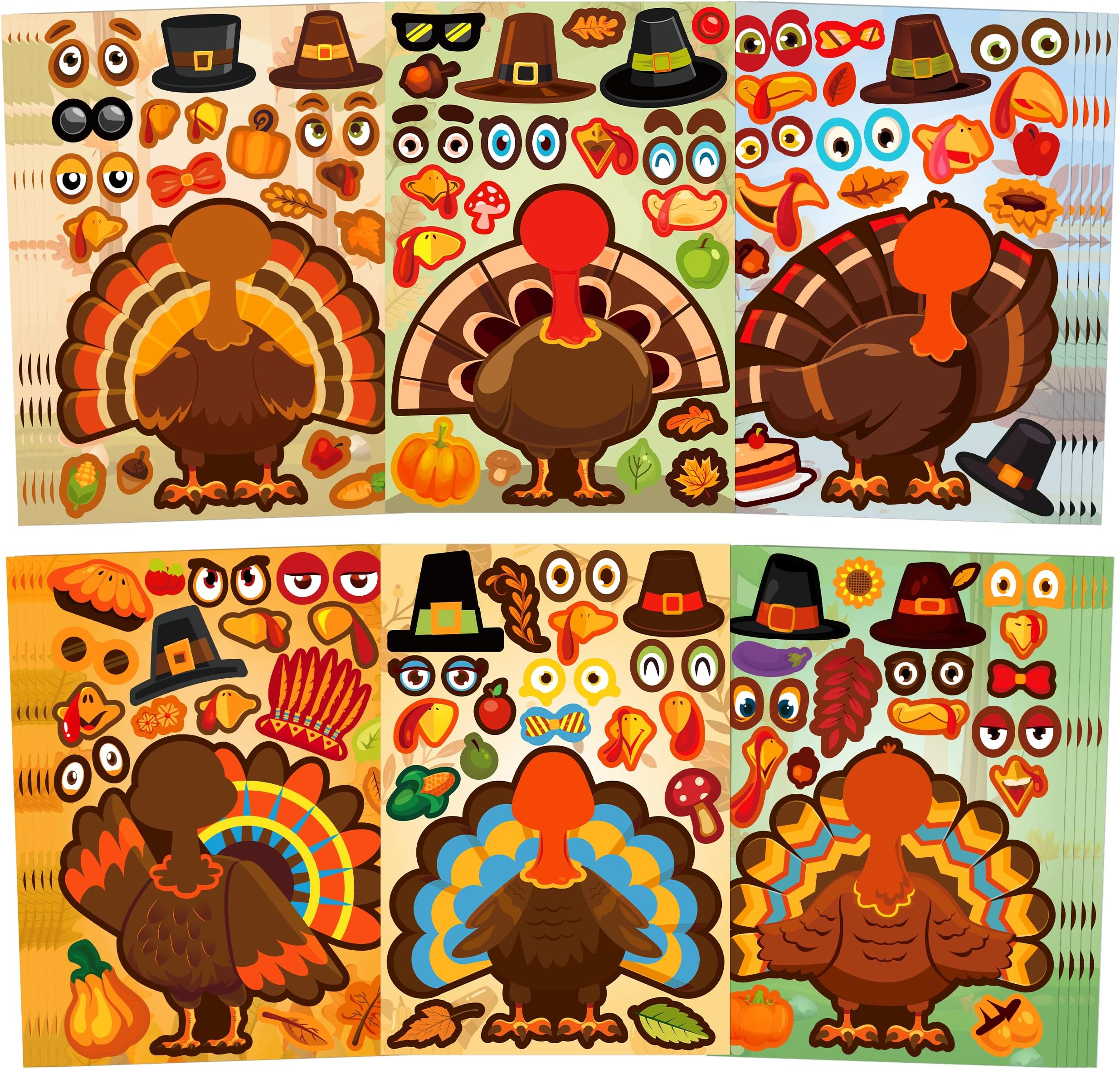 Amazon.com: 3D House Stickers, 4 Sets Cute Scene Make Stickers 3D ...