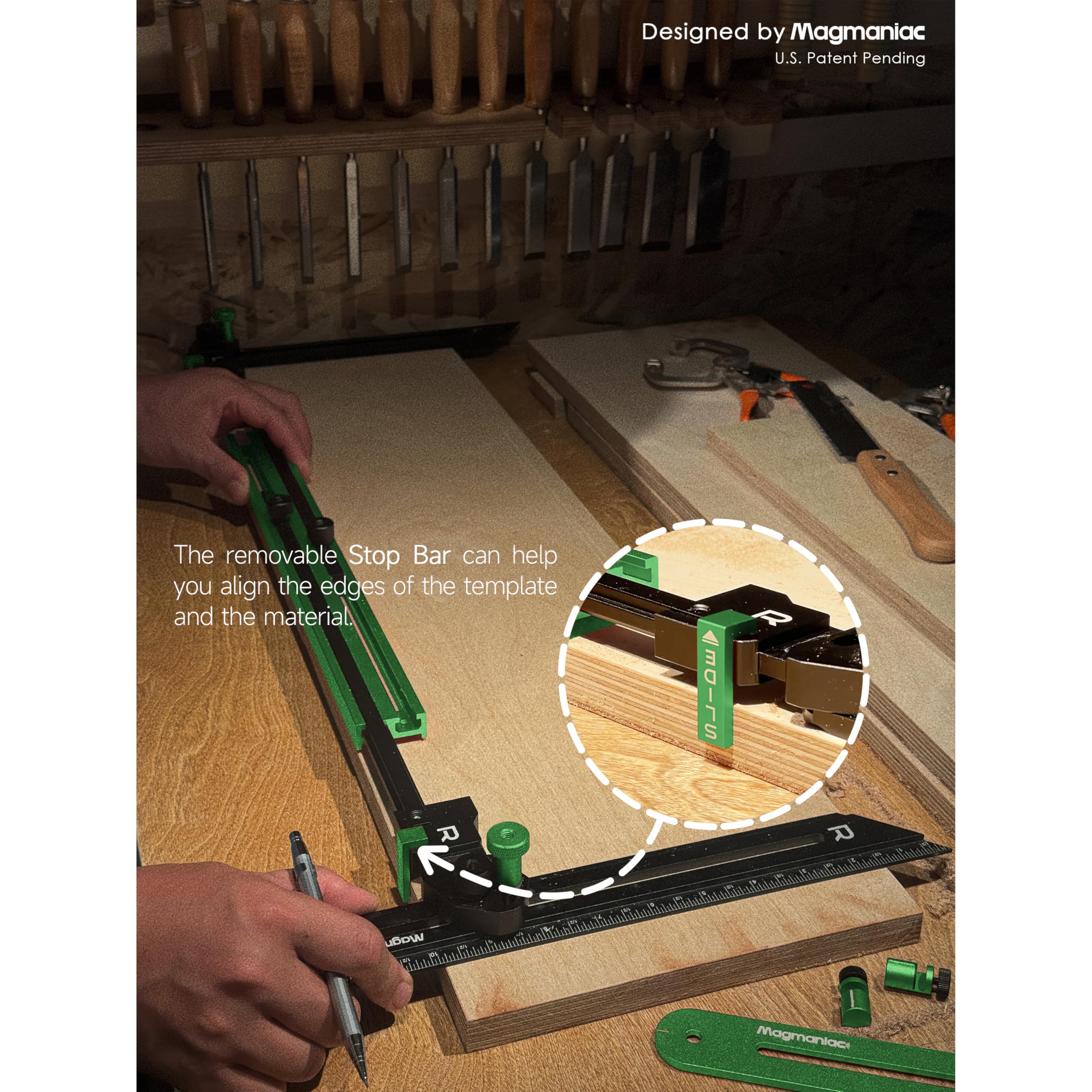 Snapklik.com : Magmaniac Stair Tread Template Tool Dual Nut Stair Tread ...