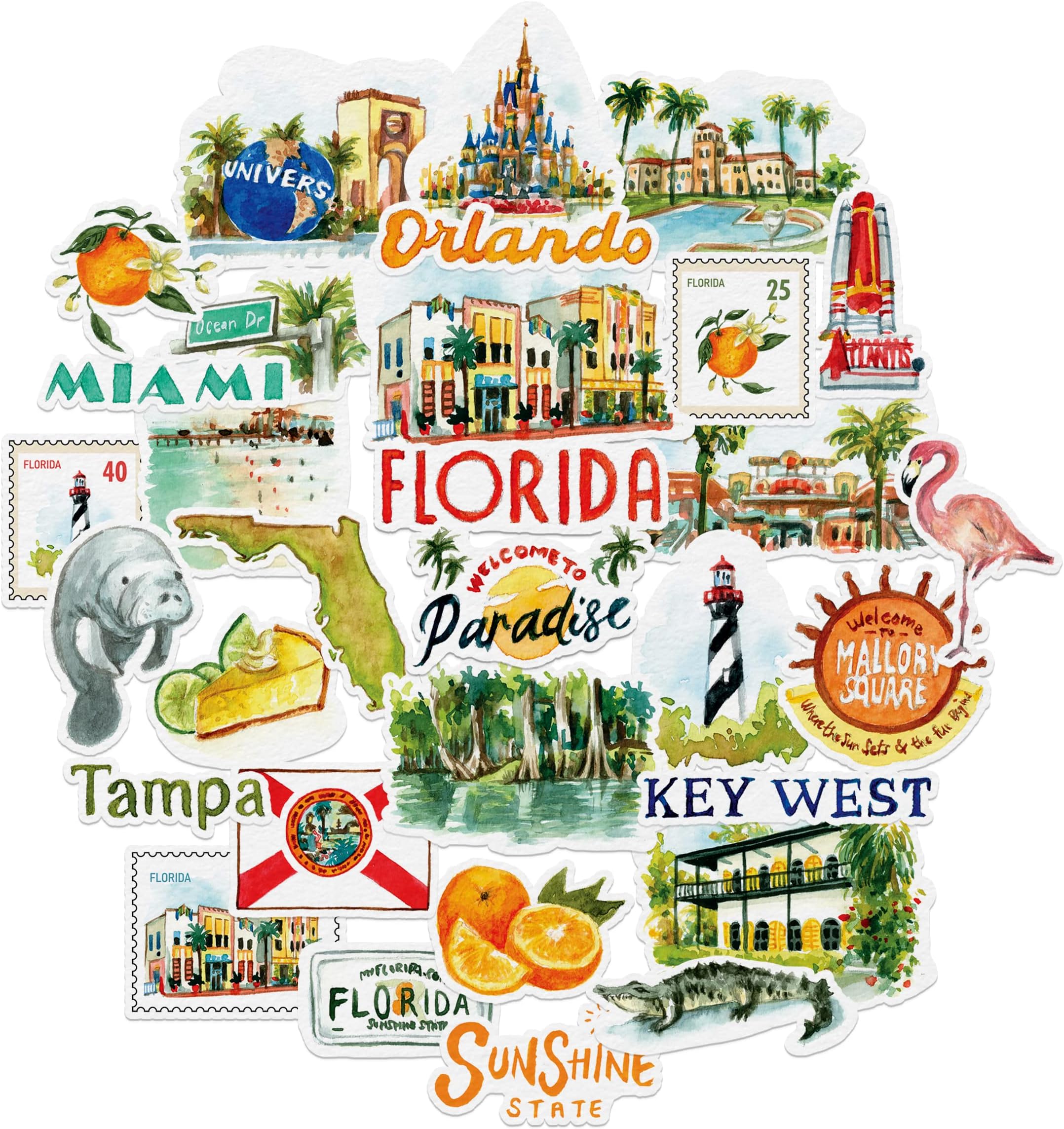 Amazon.com: 3.5" Vinyl Decal Florida Route 30A Sticker Emerald Coast ...