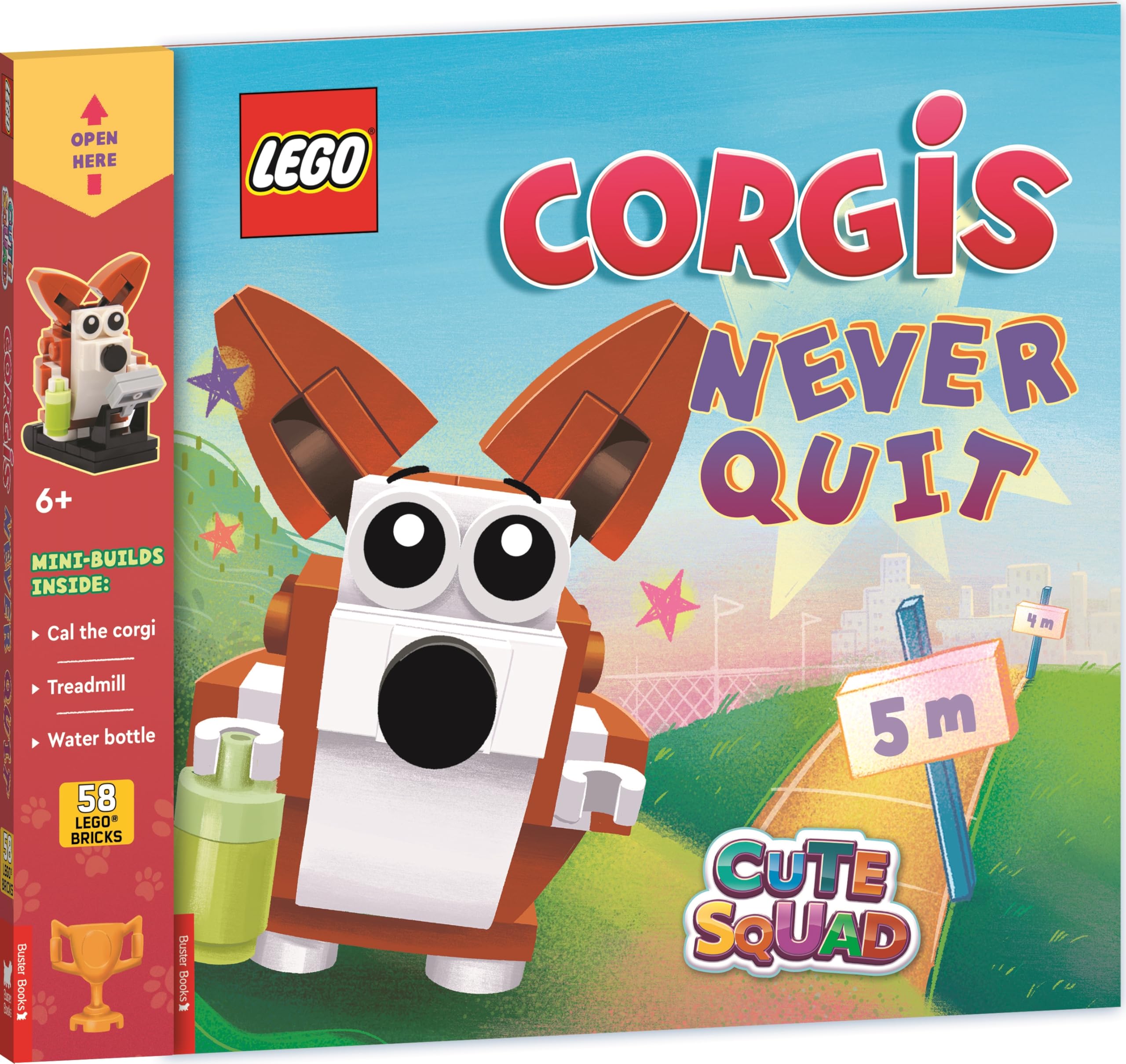 LEGO® Books: Cute Squad: Corgis Never Quit (with corgi mini-build and ...