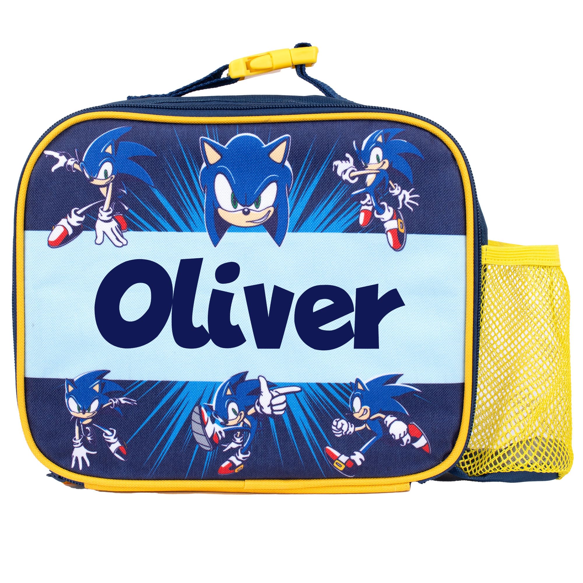 SONIC THE HEDGEHOG Personalised Kids Lunch Bag - Insulated School Lunch ...
