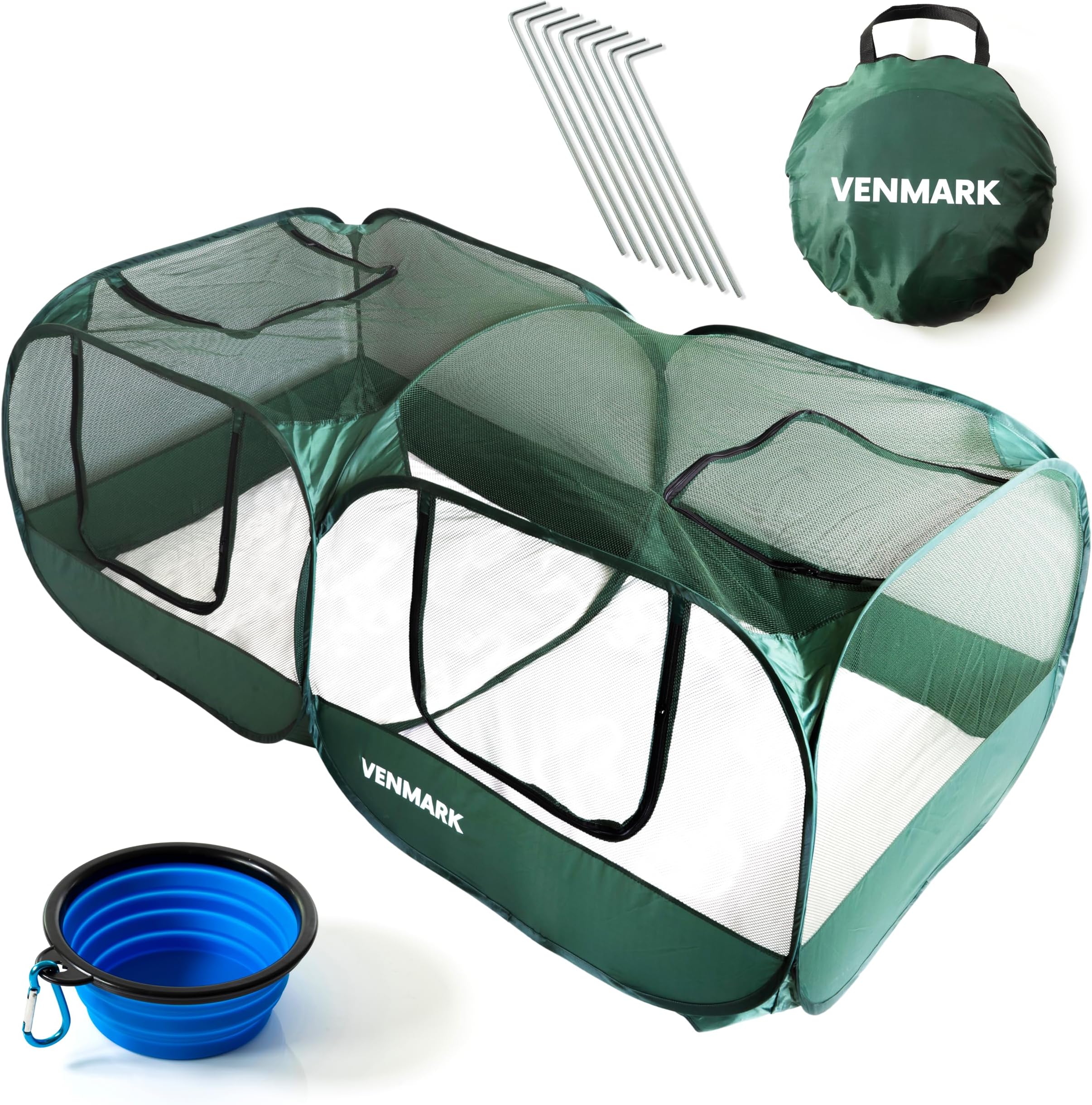 Venmark Portable Chicken Coop - Small Animal Playpen and Pop Up Chicken ...