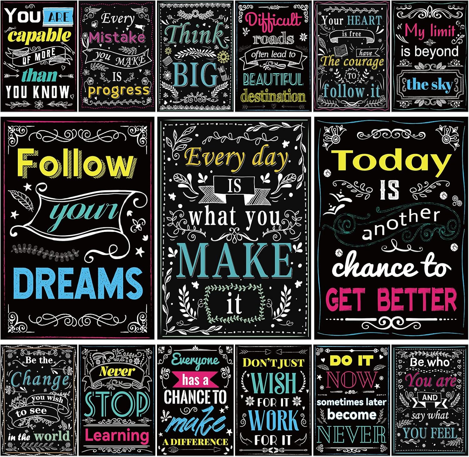 Motivational Posters for Classroom Decor, Growth Nepal | Ubuy