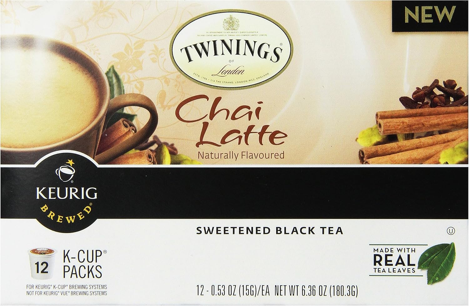 Twinings Chai Latte Kcup Tea, Pack of 12 : Amazon.com.mx: Alimentos y ...