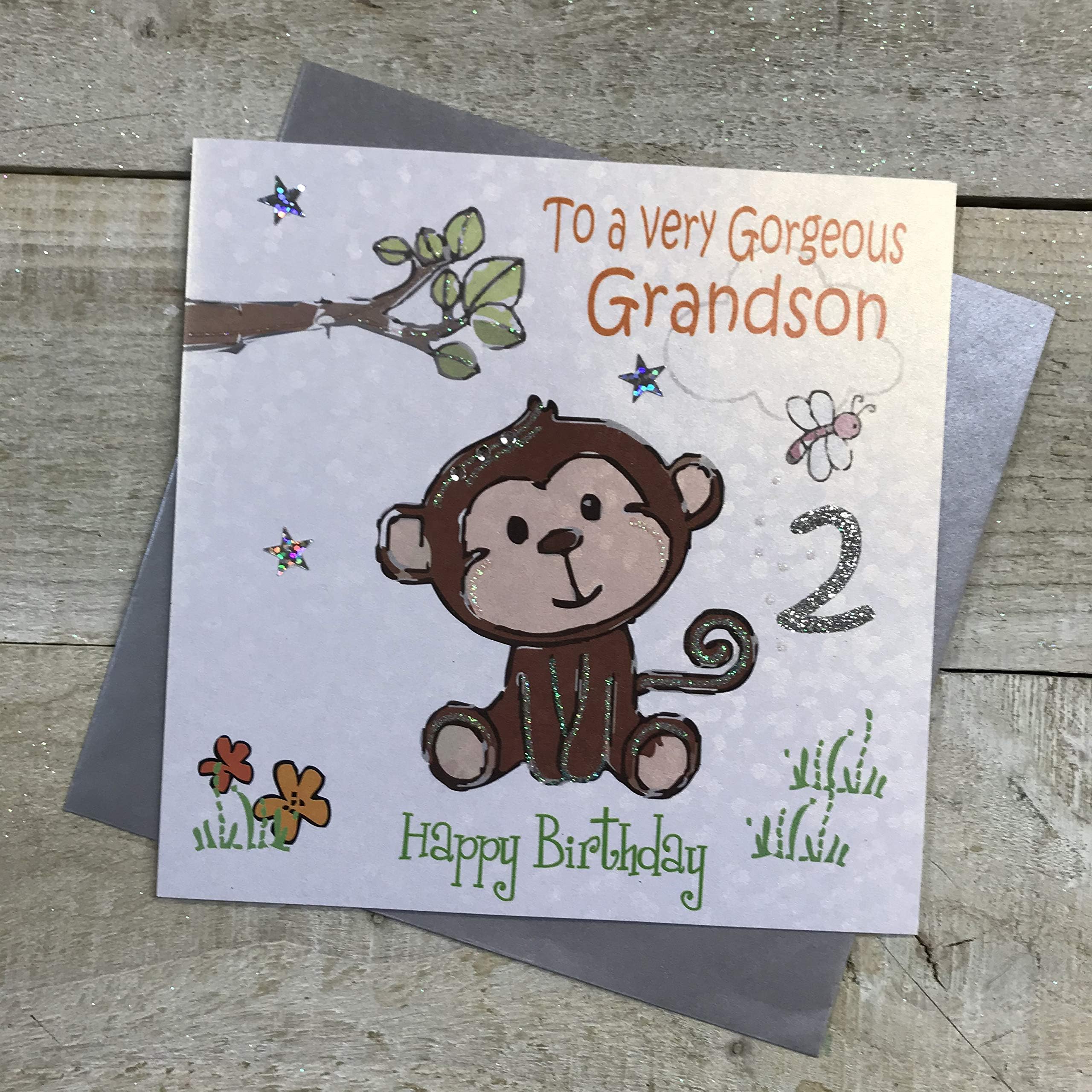 Central 23 Grandson 2nd Birthday Card Boy - Age Two - Dinosaur Birthday ...