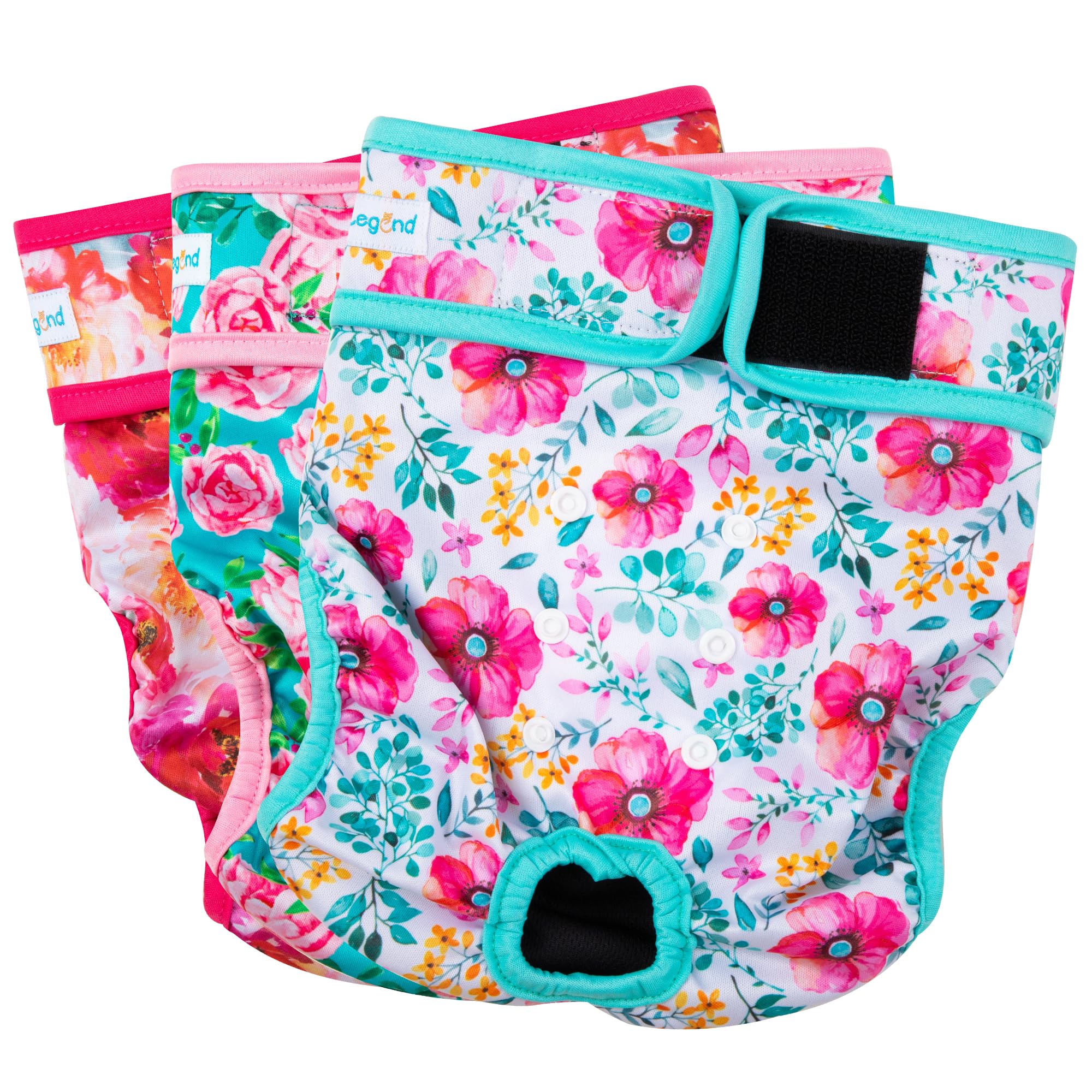 Amazon.com : Paw Legend Washable Reusable Female Dog Period Diapers for ...