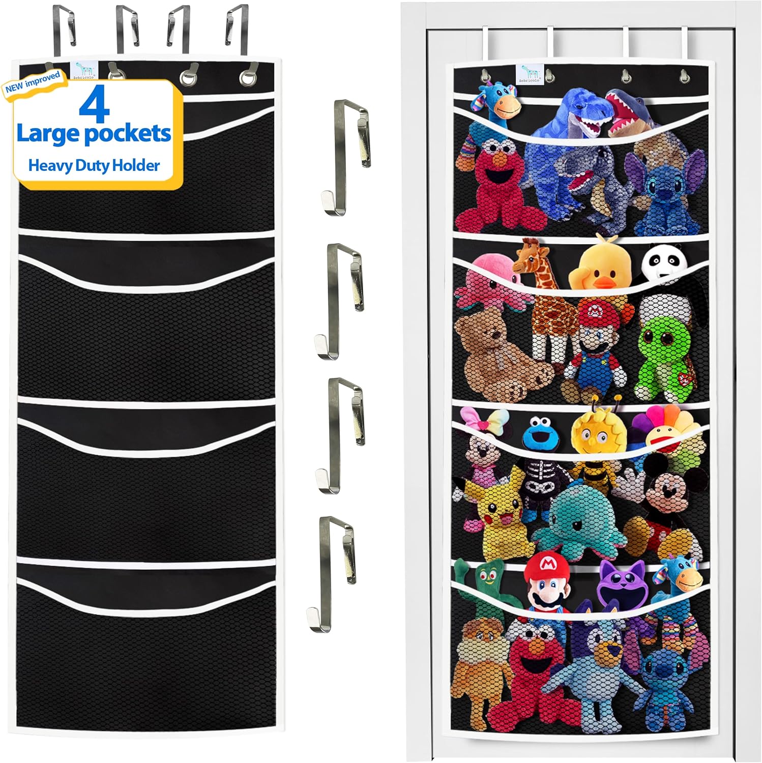 Amazon.com: zebricolo stuffed animal storage,The solution you have been ...